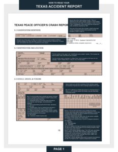 How To Read Texas Crash Report | Wichita Falls | Hoover Rogers Law, LLP